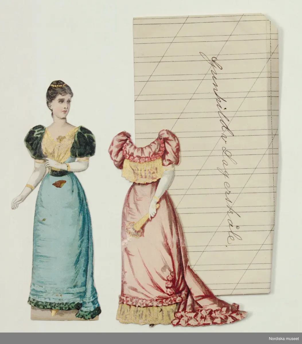 Pappersdocka - Nordiska museet / DigitaltMuseum