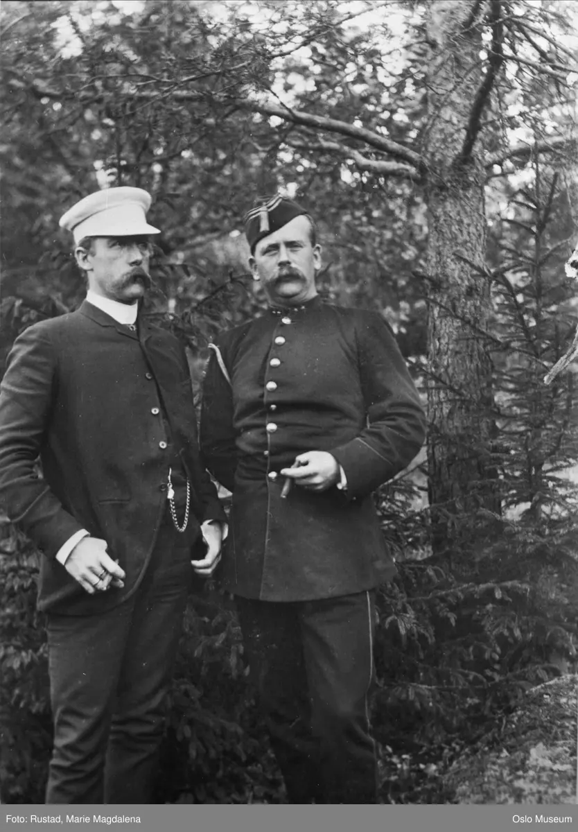 Fritz og Hans Rustad. - Oslo Museum / DigitaltMuseum