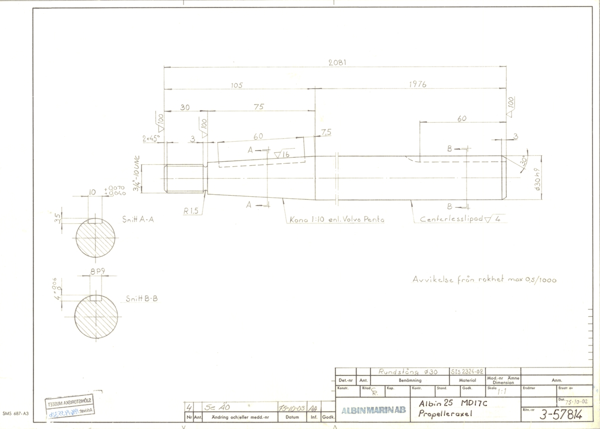 Ritning - Sjöhistoriska museet / DigitaltMuseum