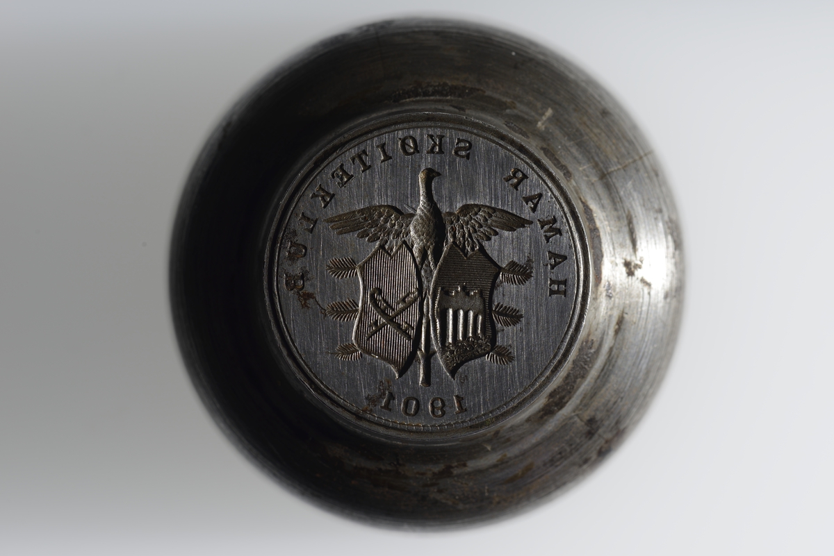 Stanse. Stempel for produkson av skøytemedaljer, Hamar Idrettslag ...