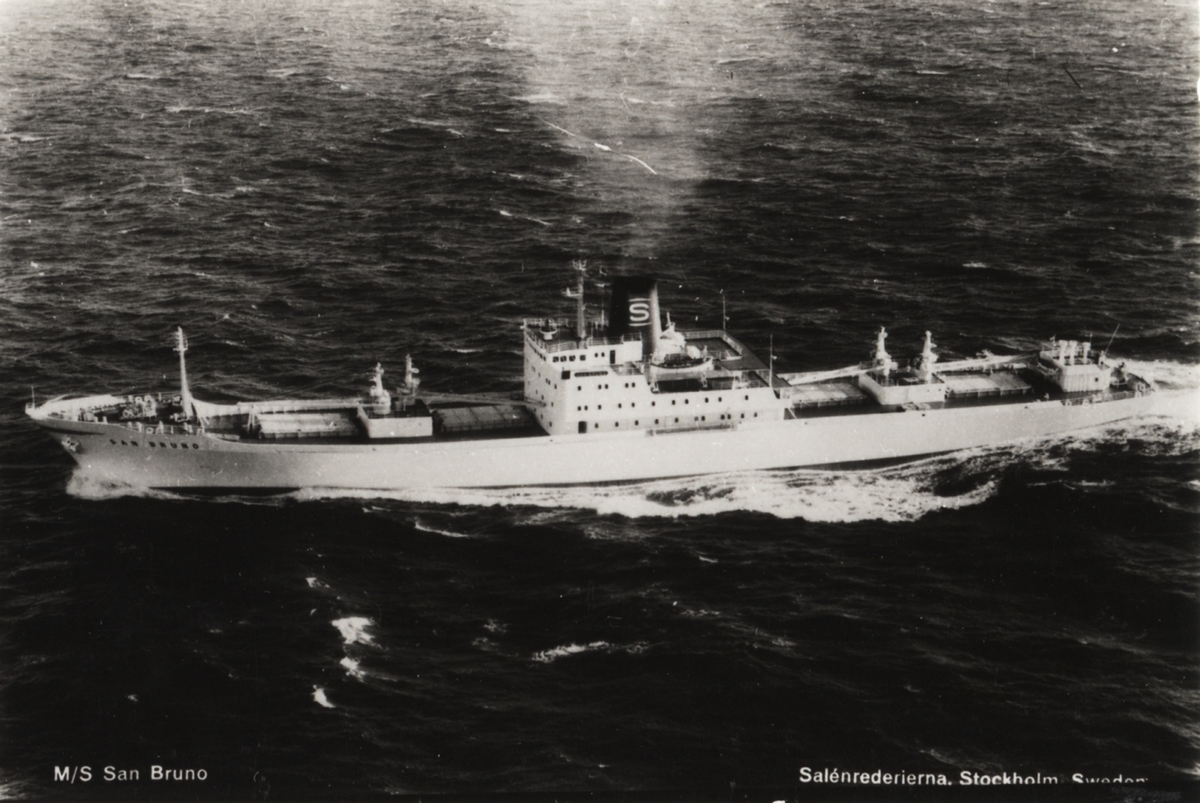 Nr. 105 ms SAN BRUNO. Kylfartyg, byggt 1967 vid Eriksberg för ...