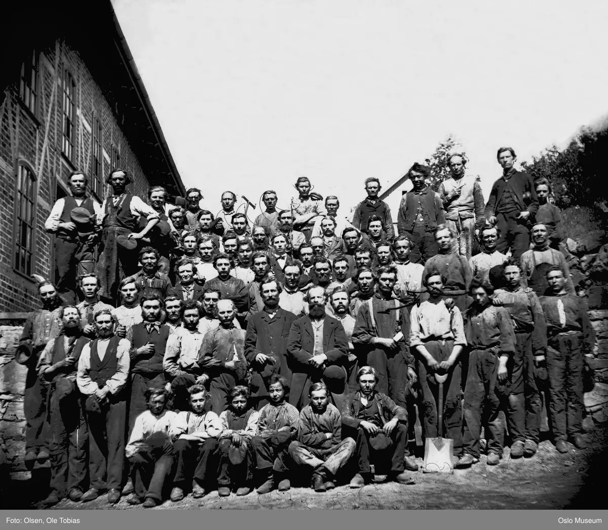 Arbeidere ved Kværner Brug. - Oslo Museum / DigitaltMuseum