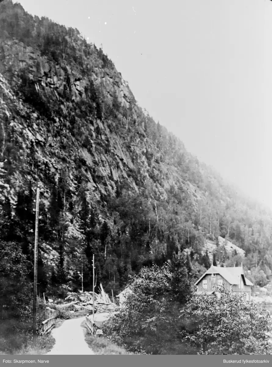 Bergsund Skysstasjon i Ådal - Buskerud fylkesfotoarkiv / DigitaltMuseum