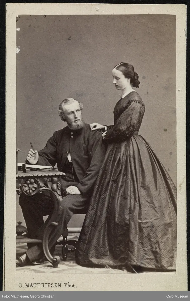 Julie f. Munch og Jens Gram. - Oslo Museum / DigitaltMuseum