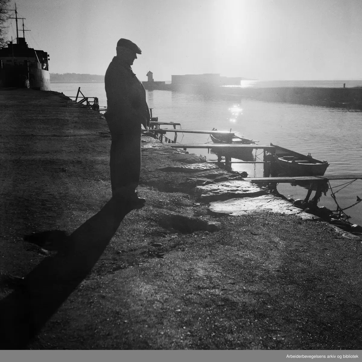 Brygga i Horten. 1948. - Arbeiderbevegelsens arkiv og bibliotek ...