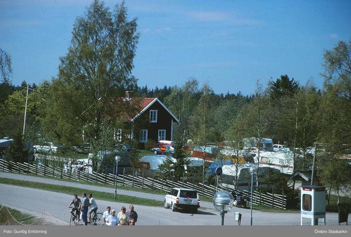 Husvagnscamping i Ånnaboda, 1995 - Örebro Stadsarkiv / DigitaltMuseum