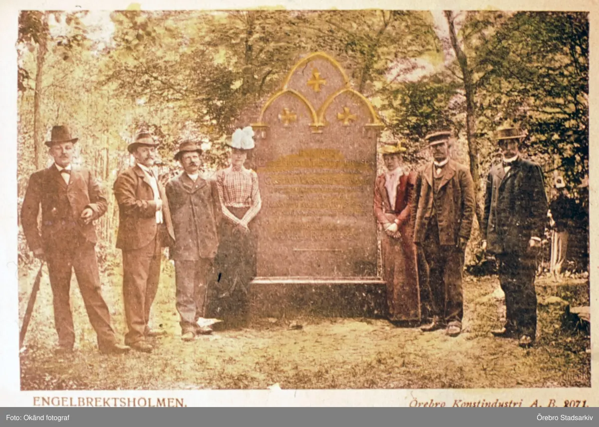 Minnesmärket över mordet på Engelbrekt Engelbrektsson, 1890-tal ...
