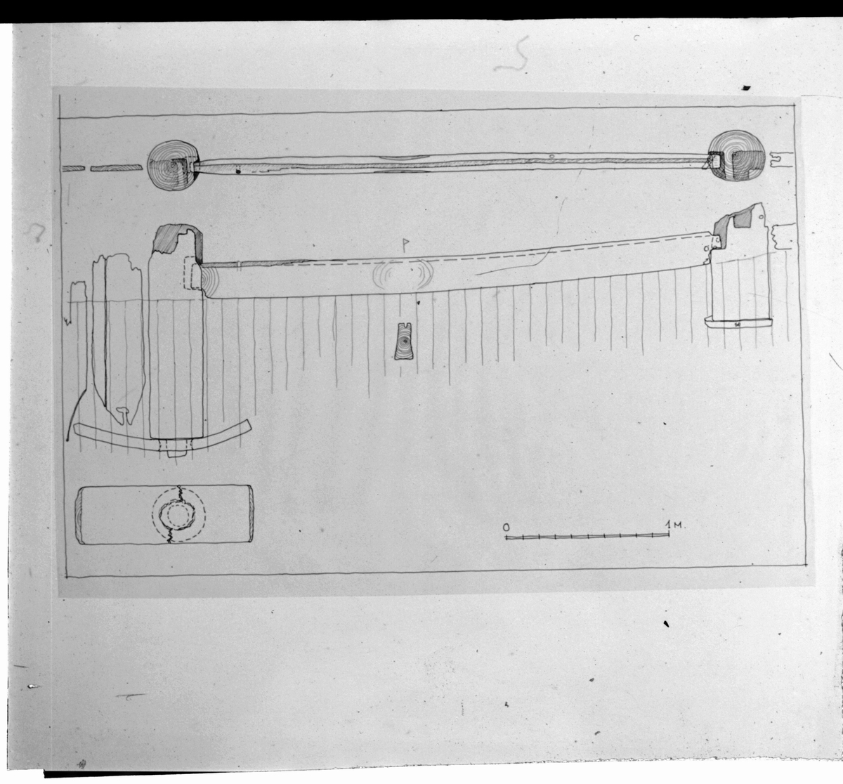 Fundamentering stolpe/svill, bygning funn 90764-91386 ...