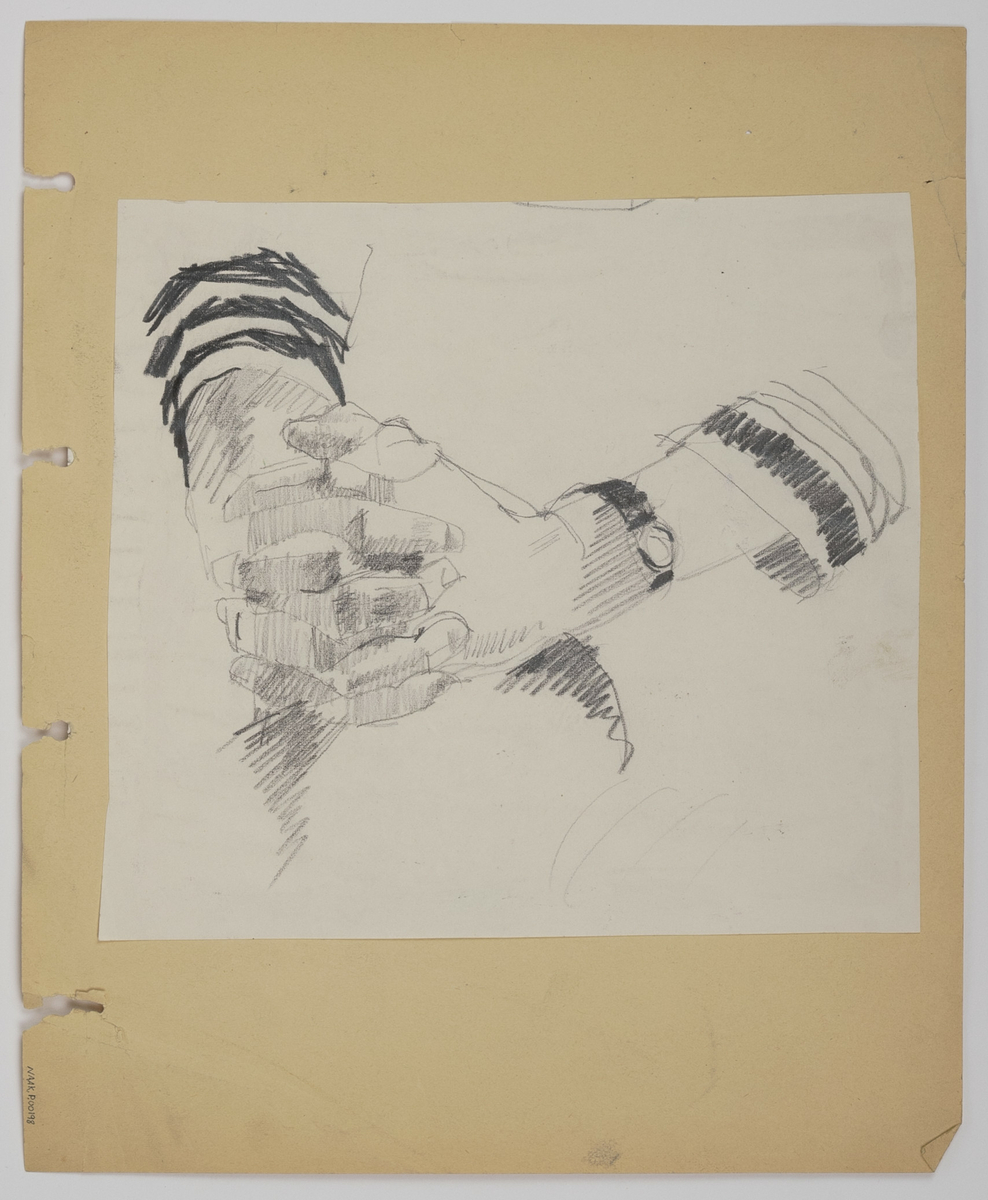 Tegning - Nils Aas Kunstverksted / DigitaltMuseum