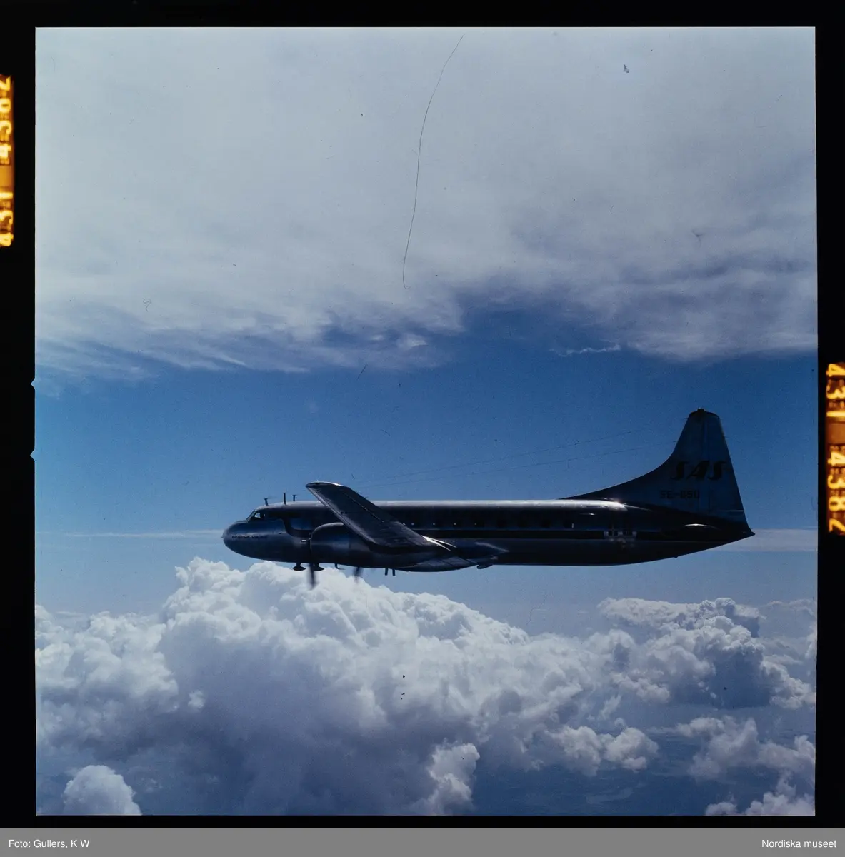 1678/H SAS DC 7 i luften färg - Nordiska museet / DigitaltMuseum