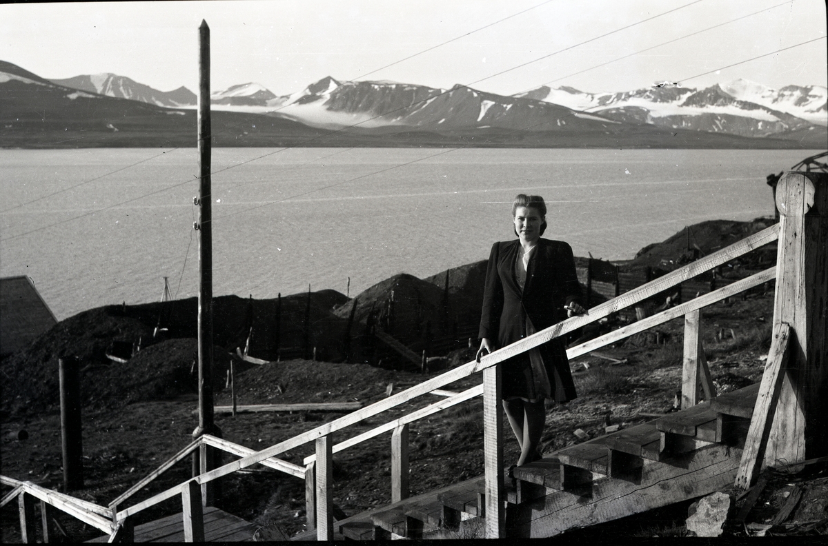 Bilde etter Abram I Gilbo, som var i Pyramiden i 1946-1948(oppbygging ...