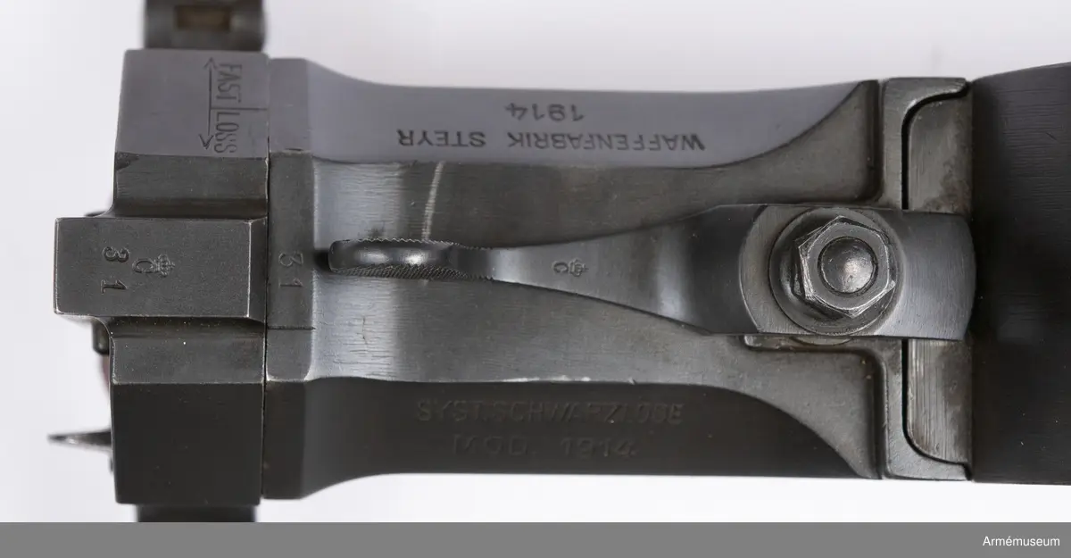 Kulspruta m/1914 - Armémuseum / DigitaltMuseum