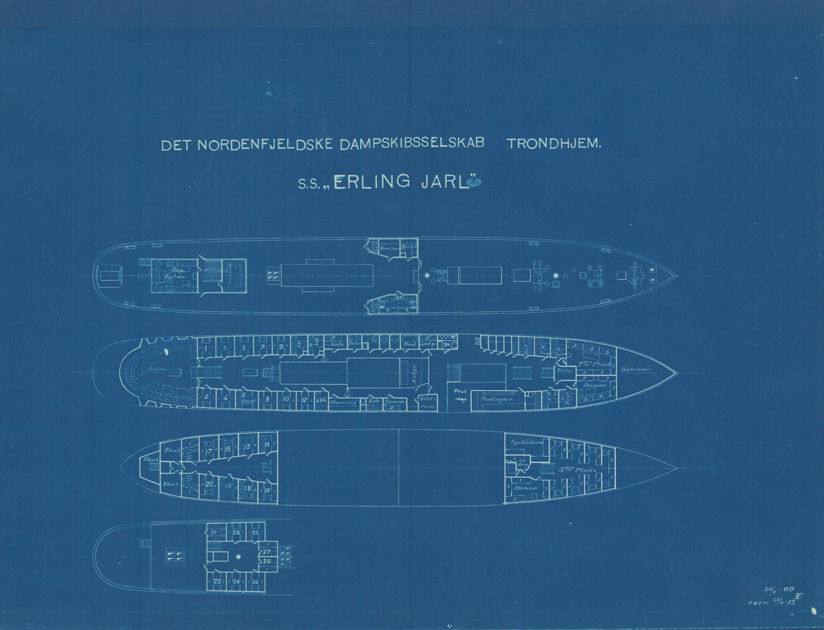 Tegning - Norges Postmuseum / DigitaltMuseum