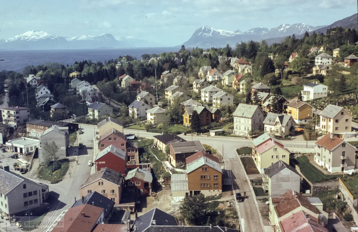 Molde by sett fra kirketårnet. - Romsdalsmuseet / DigitaltMuseum