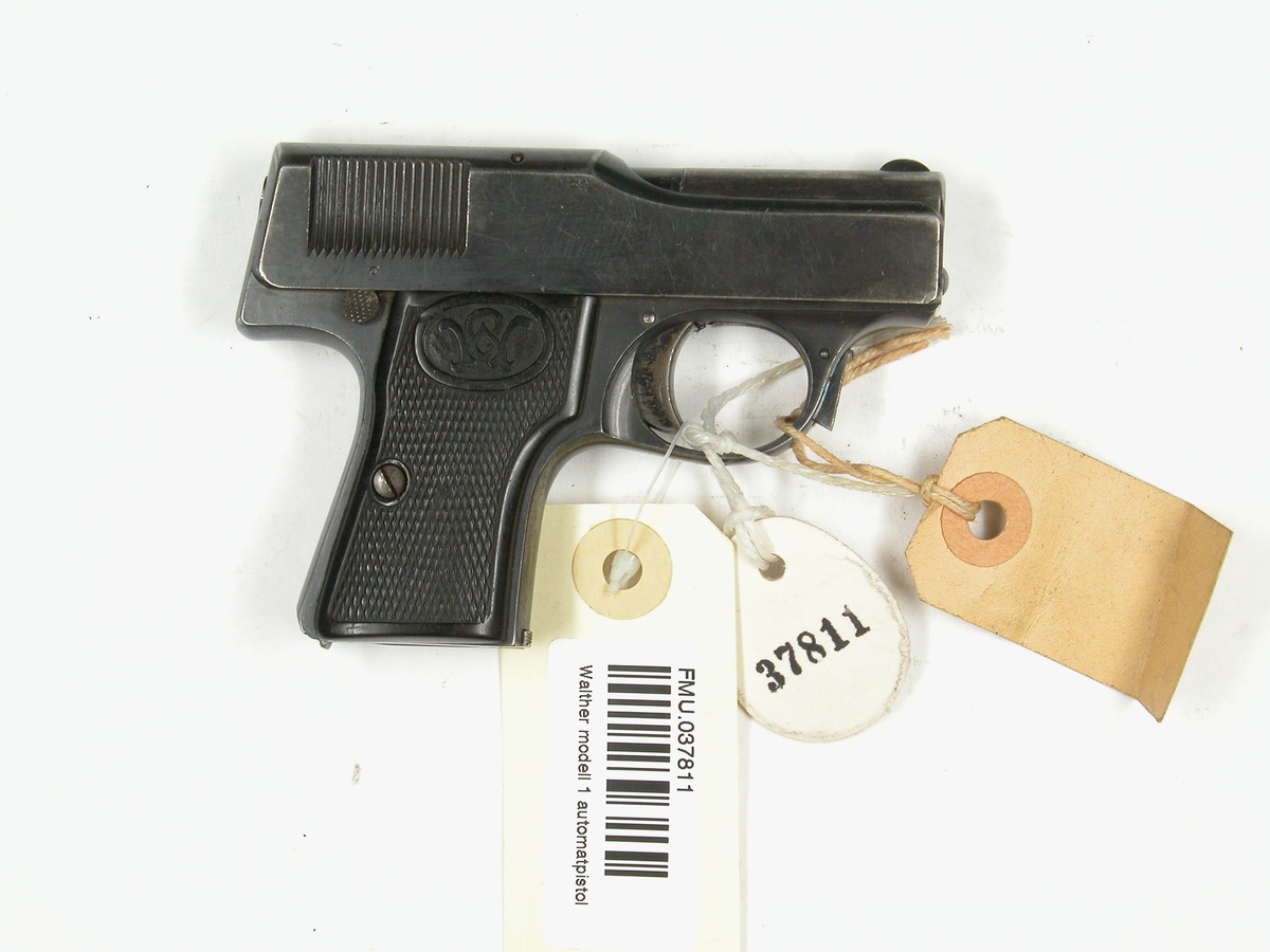 Pistol 6,35 mm Walther model 1 - Forsvarets museer / DigitaltMuseum