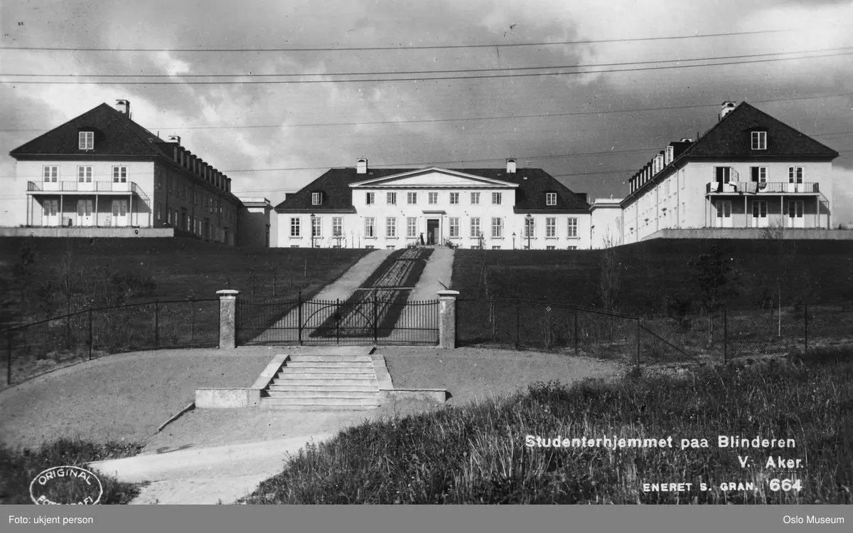 Studenterhjemmet paa Blinderen, V. Aker. - Oslo Museum / DigitaltMuseum