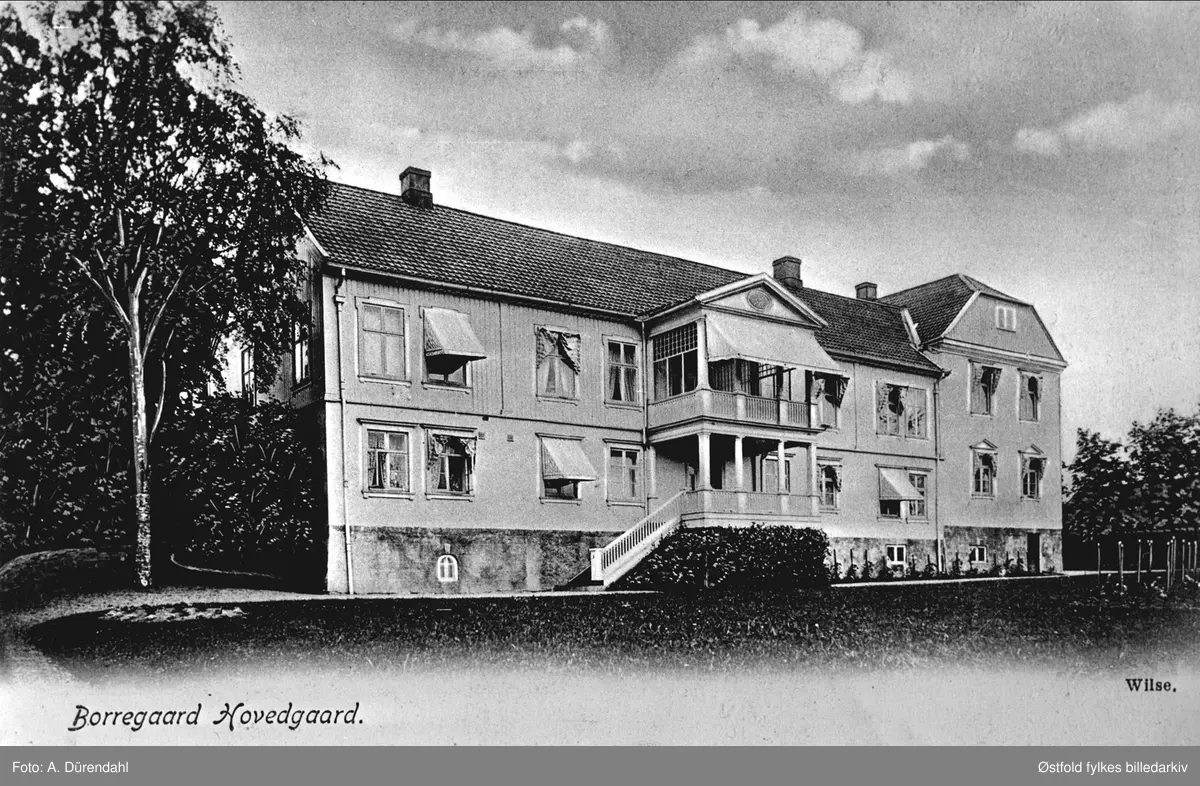 Borregaard Hovedgaard. - Østfold fylkes billedarkiv / DigitaltMuseum