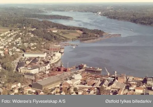 verksted, reparasjon, bygging, skip, Moss verft & Dokk, - Østfold ...