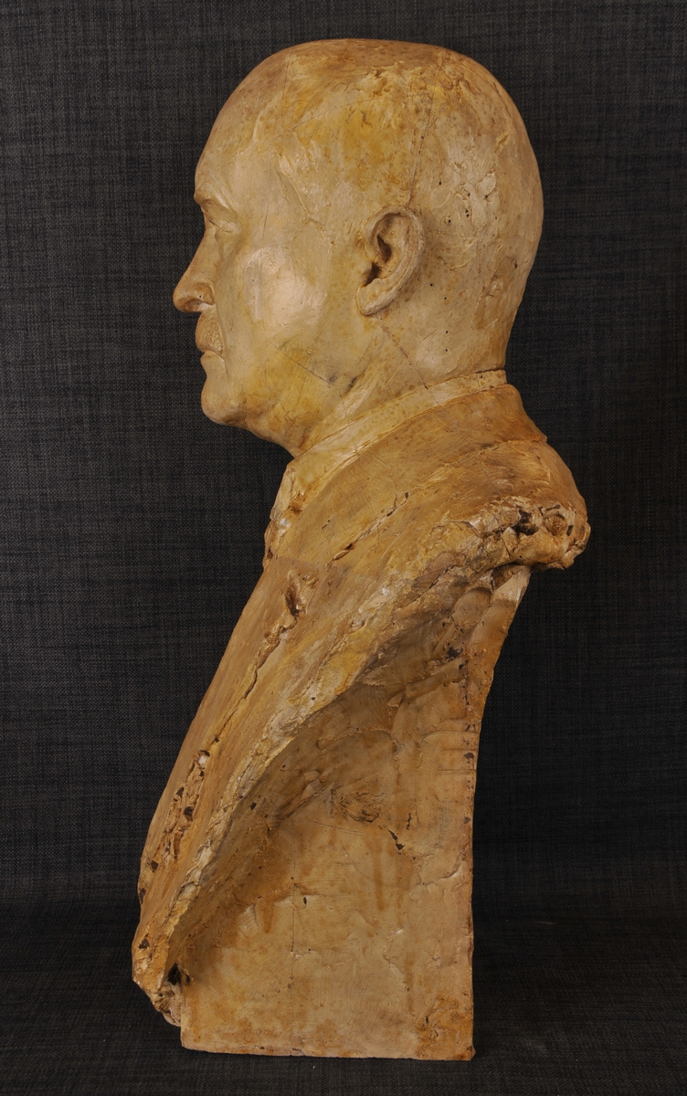 Direktør Ole Wegger [Gipsskulptur] - Vest-Telemark Museum / DigitaltMuseum