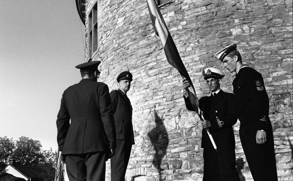 Svenska flaggans dag 6 juni 1966. Nationaldagsfirande vid Slottet ...