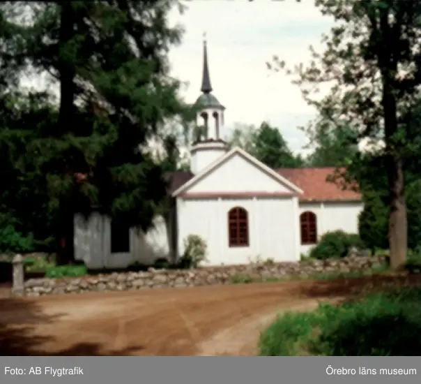Hjortkvarn, Boo kyrka, exteriör. Bilden tagen för vykort. (C.O ...