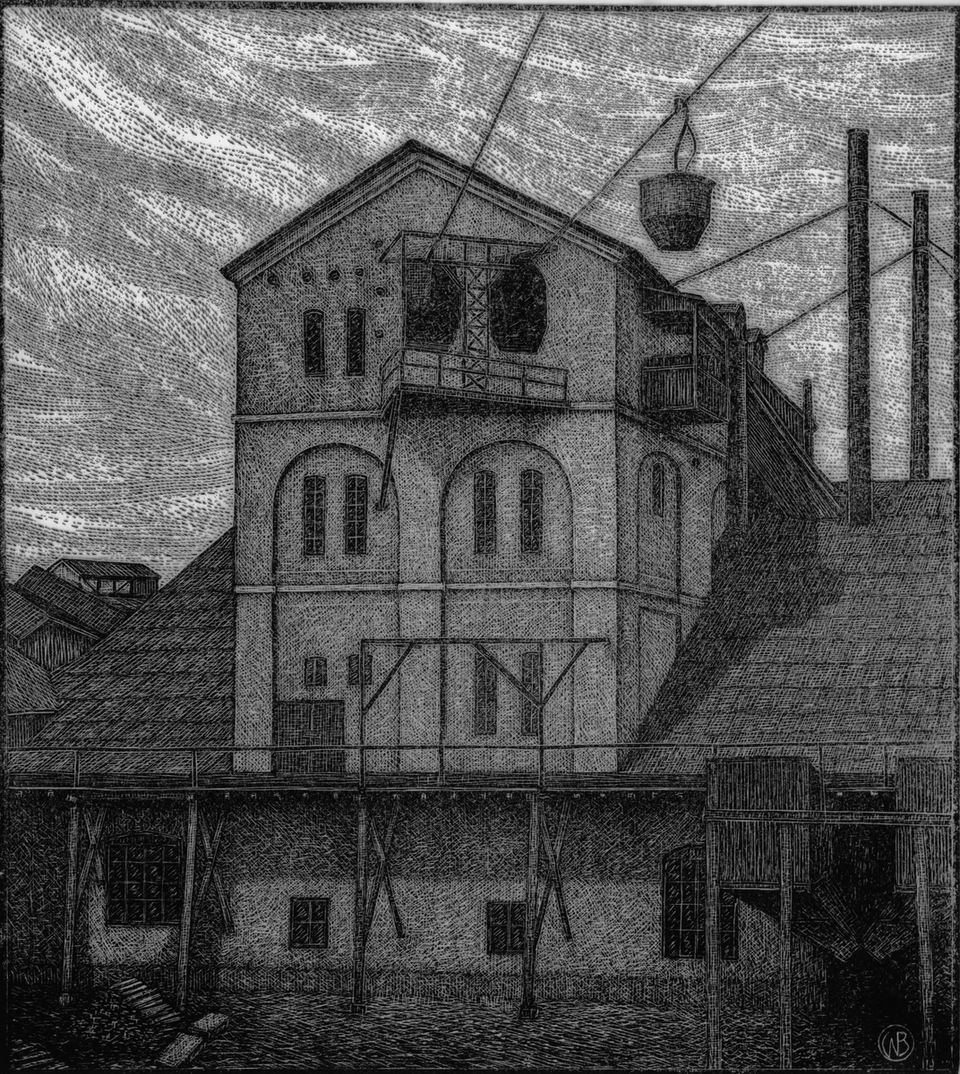 Nykroppa masugn, Värmland. Exteriör. - Tekniska museet / DigitaltMuseum