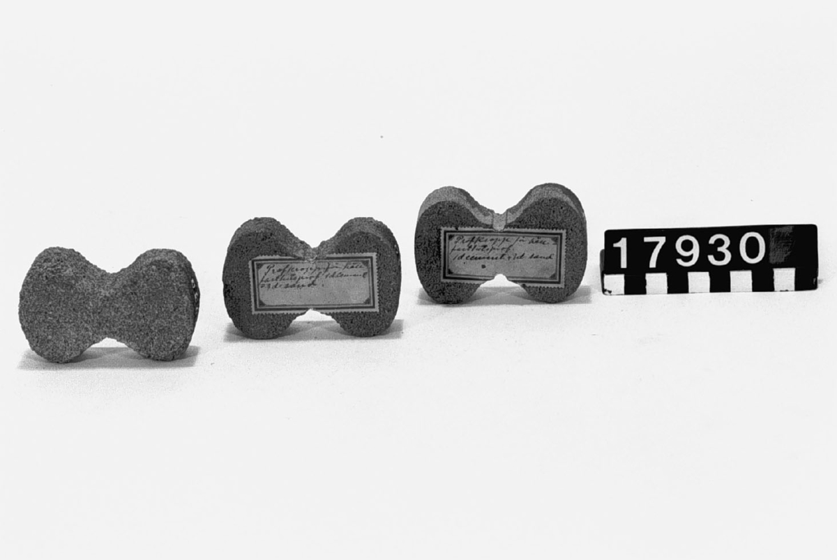 Provkropp för dragprov på betong - Tekniska museet / DigitaltMuseum