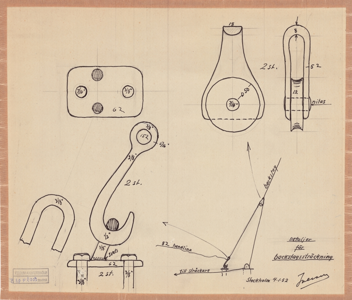 Ritning - Sjöhistoriska museet / DigitaltMuseum