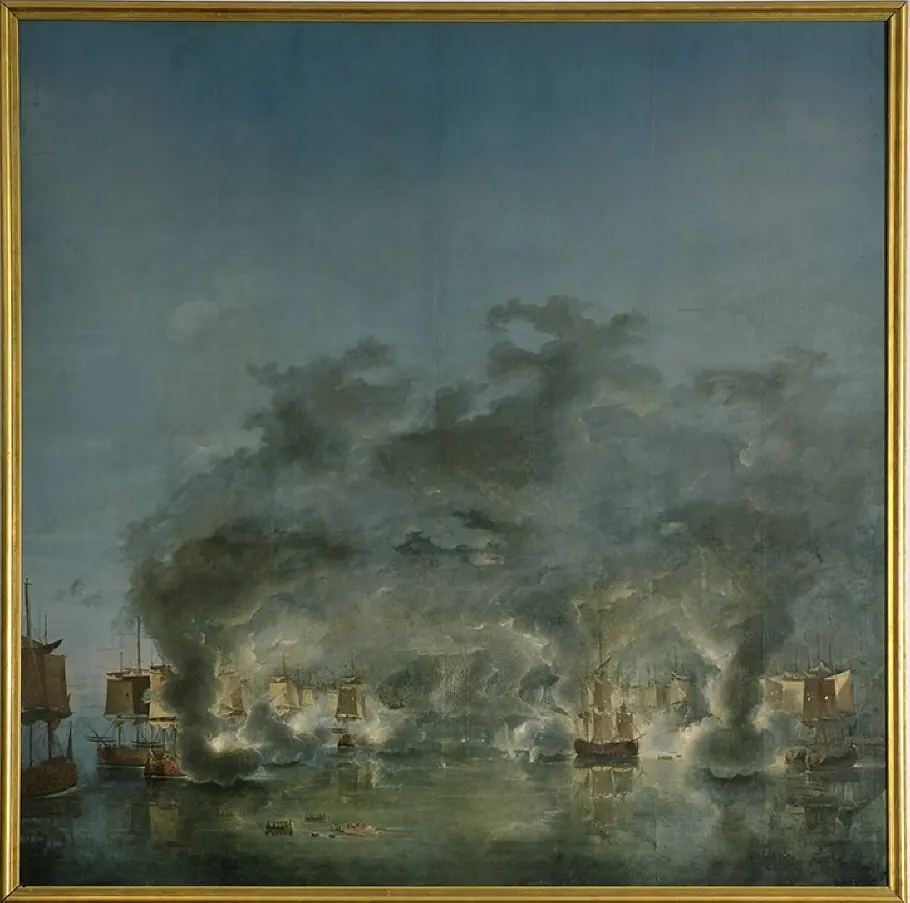 Sjöslaget vid Hogland den 17 juli 1788 - Nationalmuseum / DigitaltMuseum