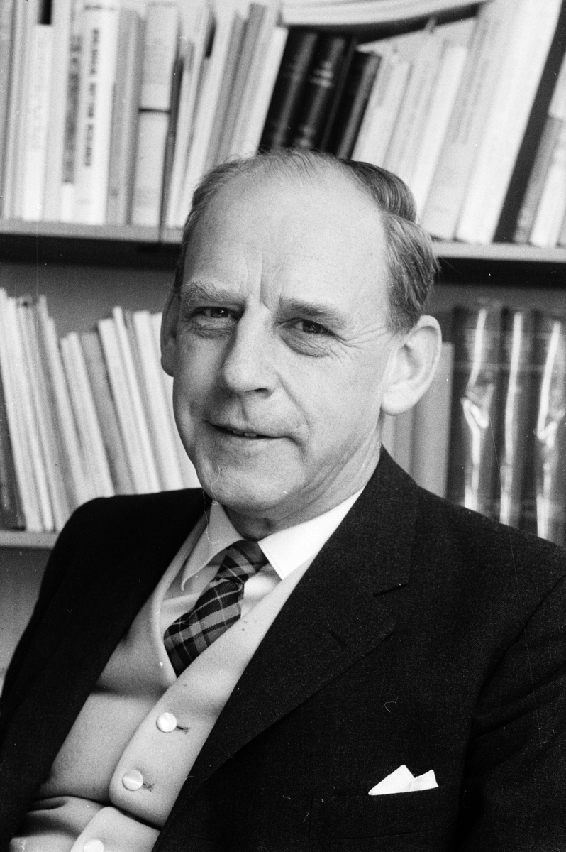 Professor Herman Wold, Uppsala, 1969 - Upplandsmuseet / DigitaltMuseum