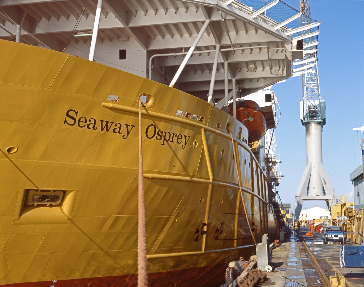 H.M.V. "Seaway Osprey" ved kai. - Haugalandmuseet / DigitaltMuseum