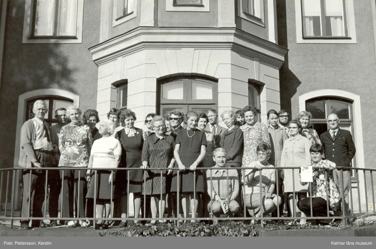 Kalmar läns museum Personalen sept. 1972, fr.v.: Göte Swärd Egon ...