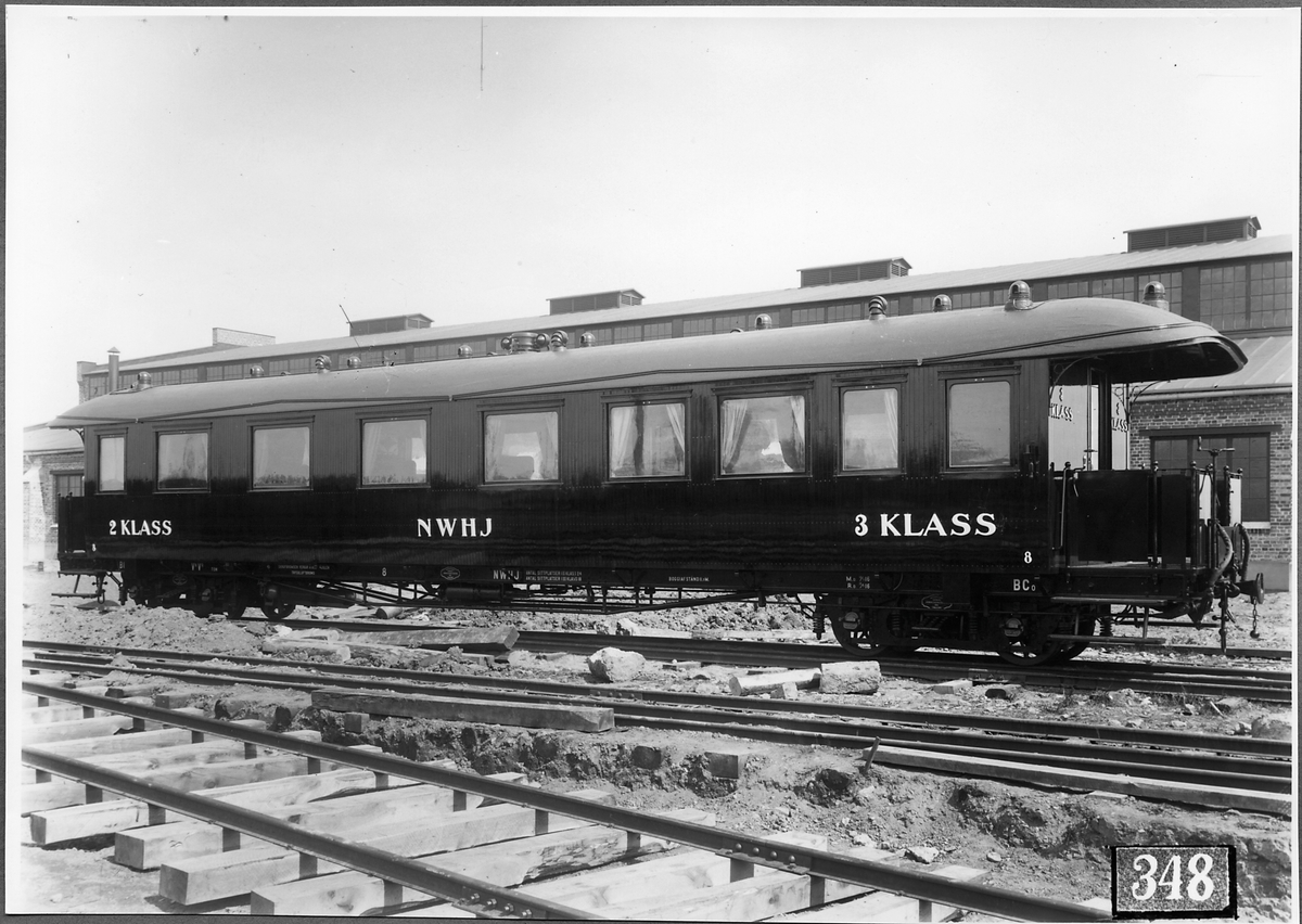 Norsholm - Västervik - Hultsfreds Järnvägar, NVHJ BCo 8. Tillverkad av ...