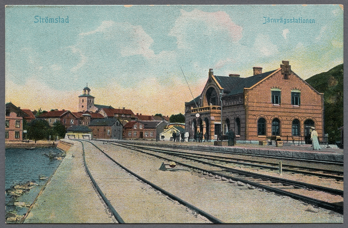Strömstad station. - Järnvägsmuseet / DigitaltMuseum