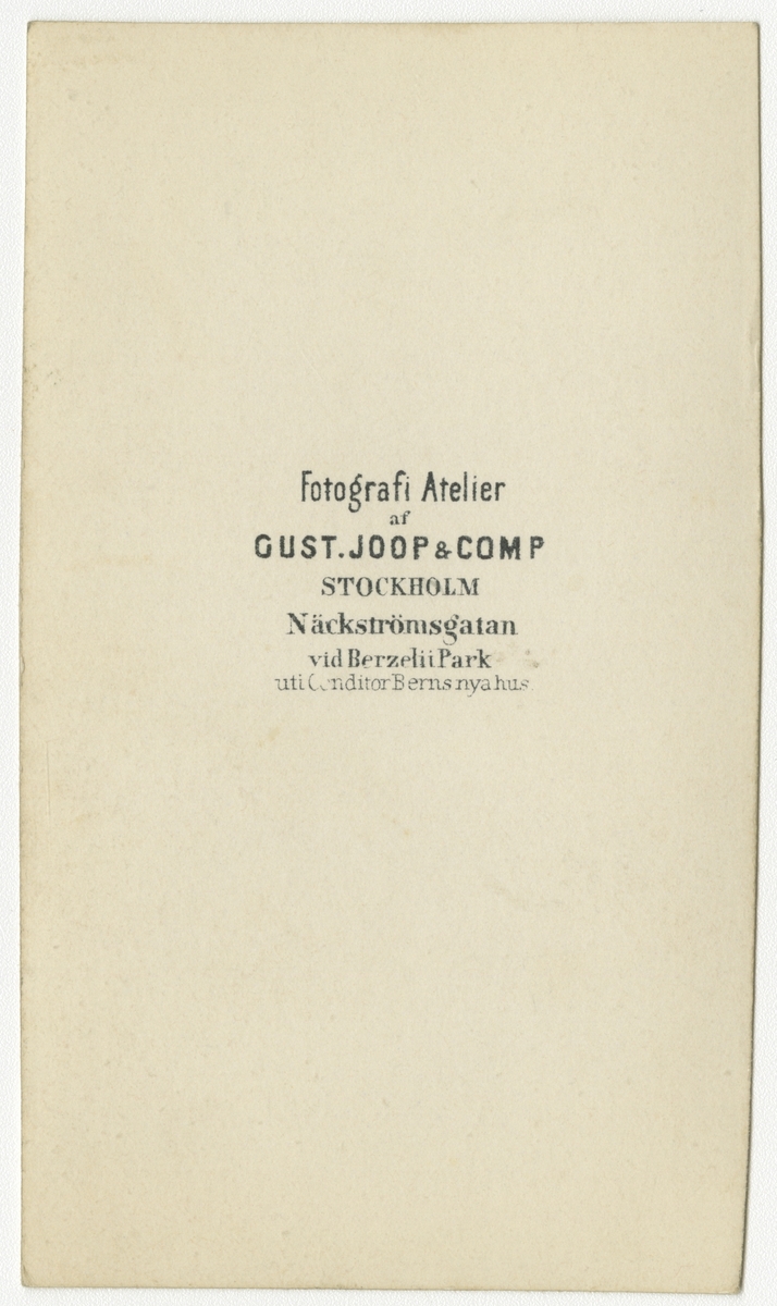 Porträtt av Johan Albert Amundson, officer vid Väg- och ...