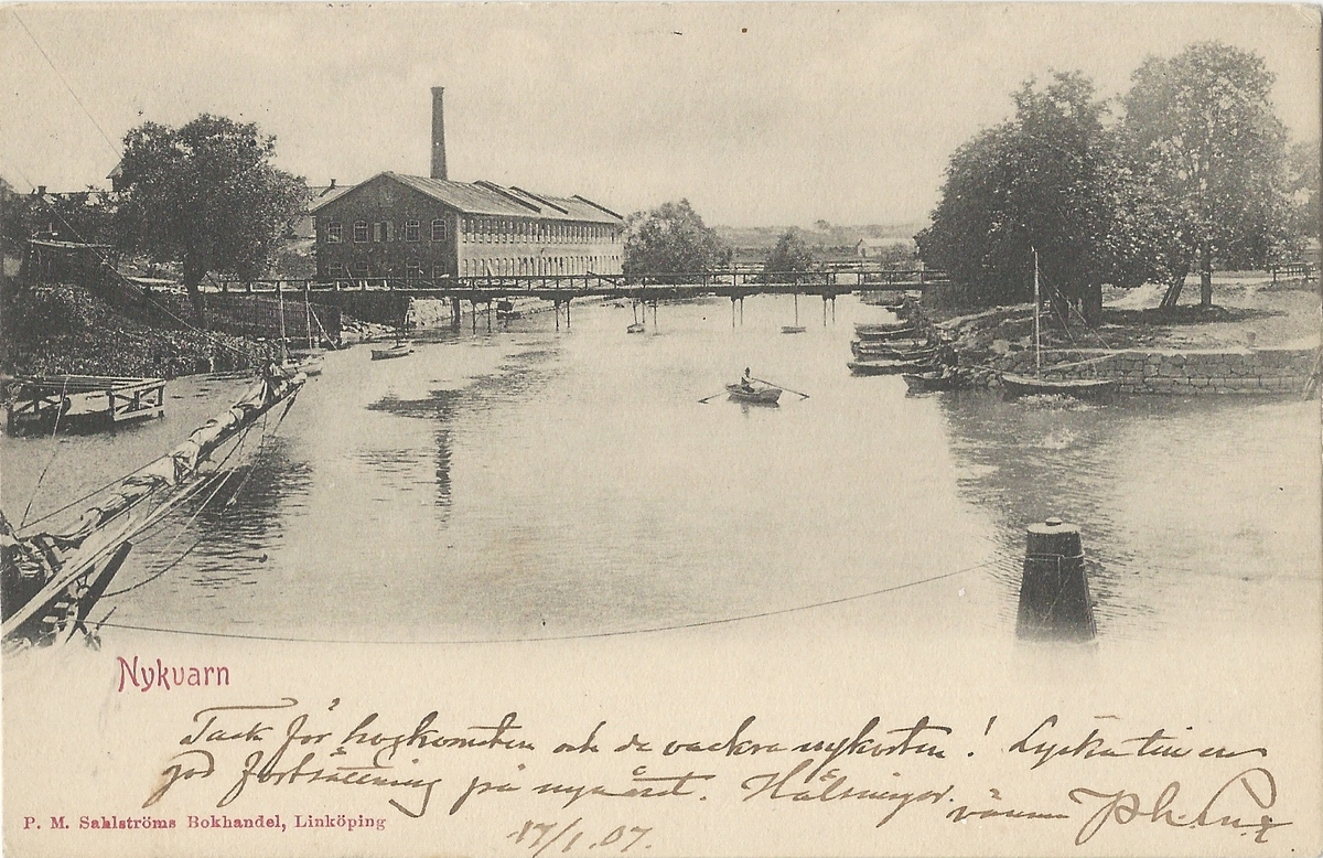 Nykvarn sluss i Linköping - Bild Linköping / DigitaltMuseum