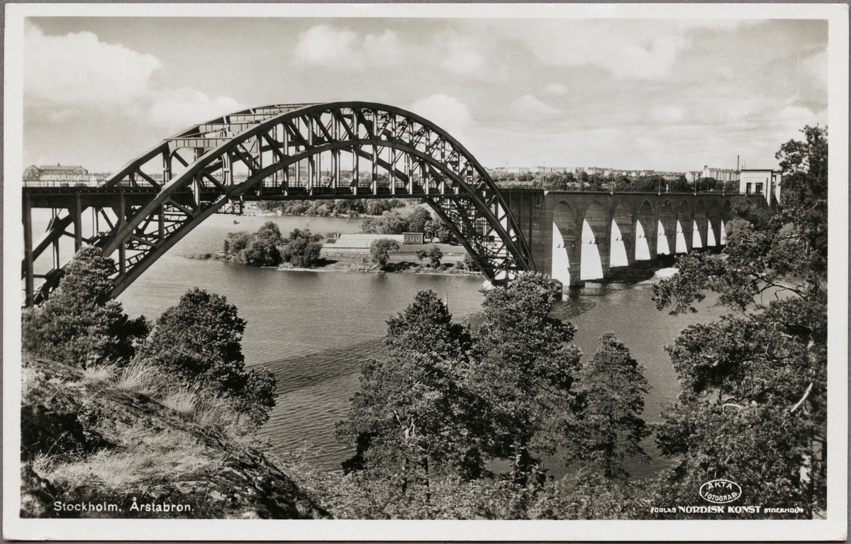 Årstabron Stockholm. - Järnvägsmuseet / DigitaltMuseum