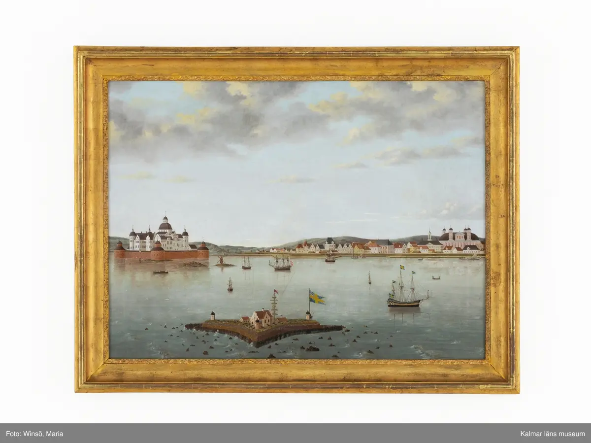 Kalmar stad [Oljemålning] - Kalmar läns museum / DigitaltMuseum
