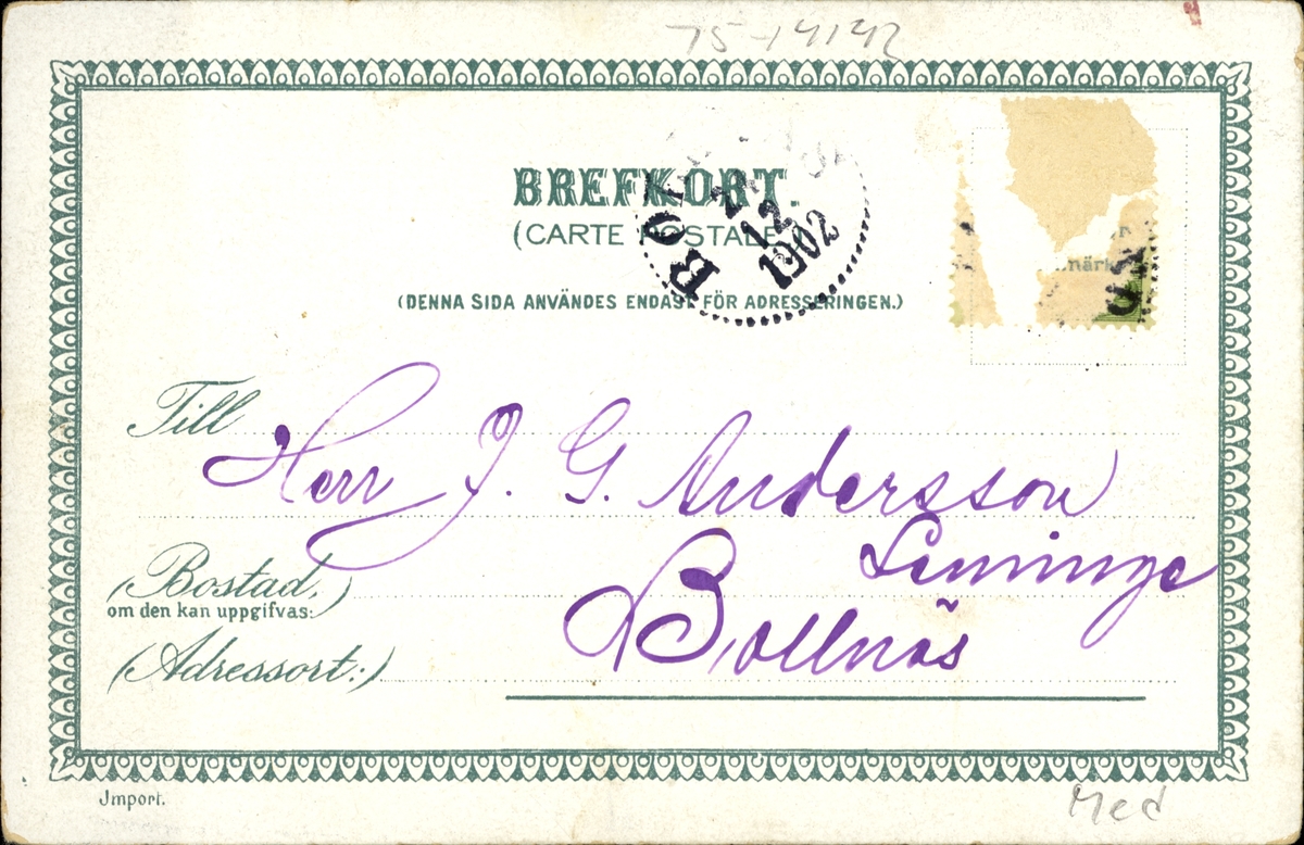 Vykort med motiv över Vängåvan i Sundsvall. - Sundsvalls museum ...