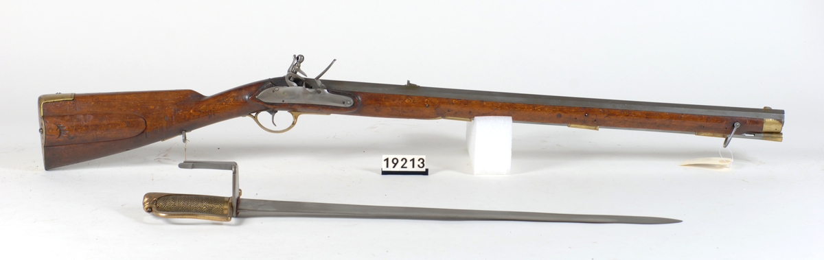 Jegerrifle 22 lødig M1807 - Forsvarets museer / DigitaltMuseum