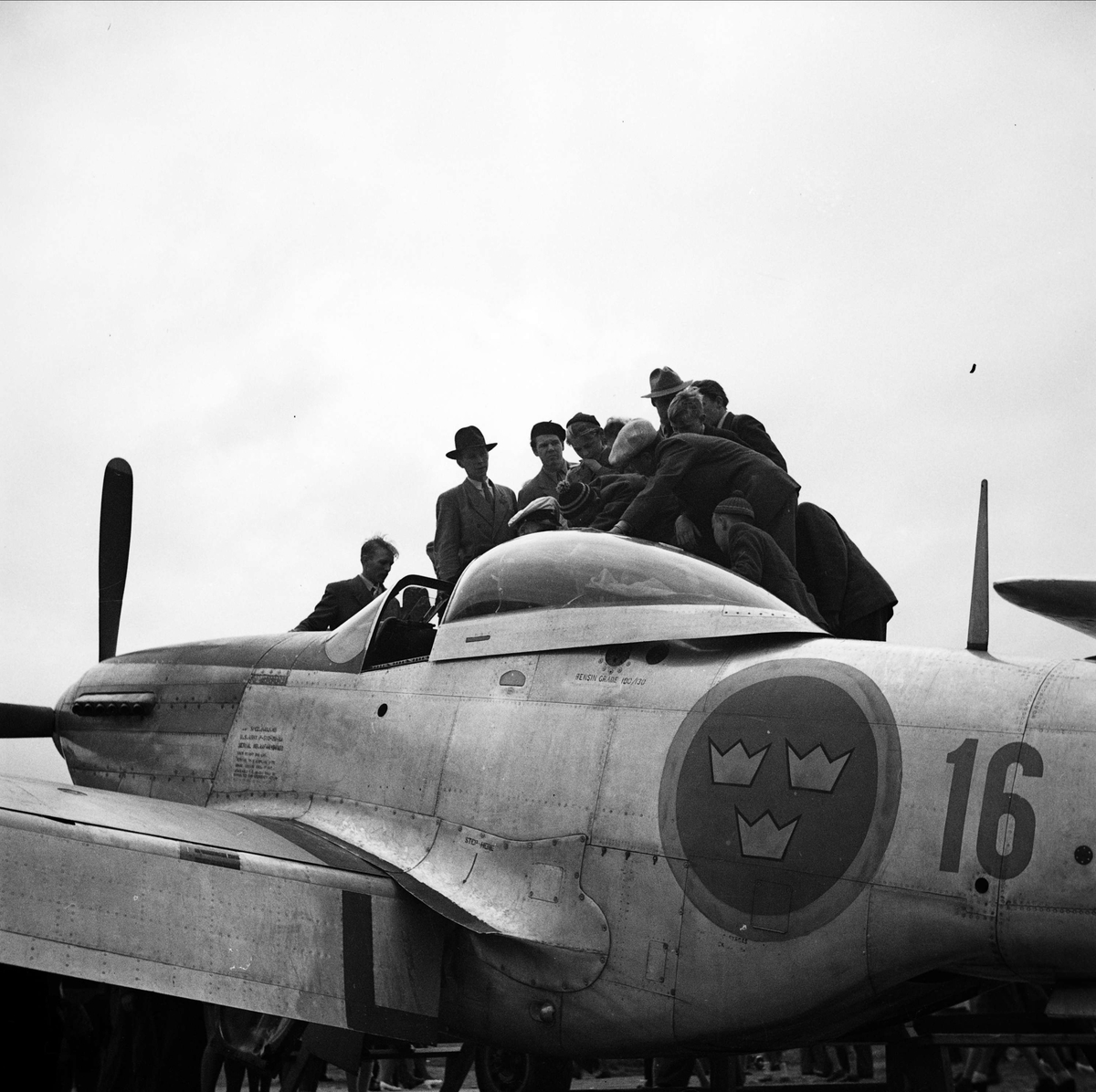 Flygets dag, Upplands Flygflottilj F16, Ärna, Uppsala 1946 ...