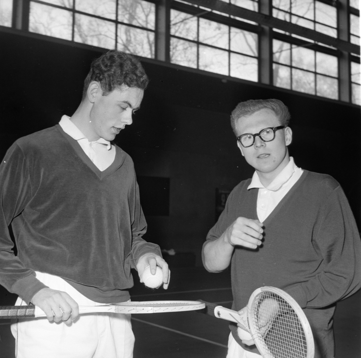 Hans Olsson, tennisspelare, Uppsala april 1958 - Upplandsmuseet ...