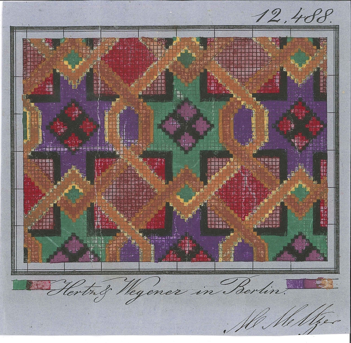 Broderimønster - De Heibergske Samlinger - Sogn Folkemuseum ...