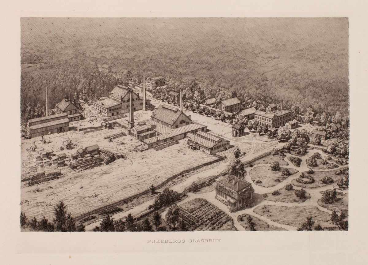Pukebergs glasbruk - Tekniska museet / DigitaltMuseum