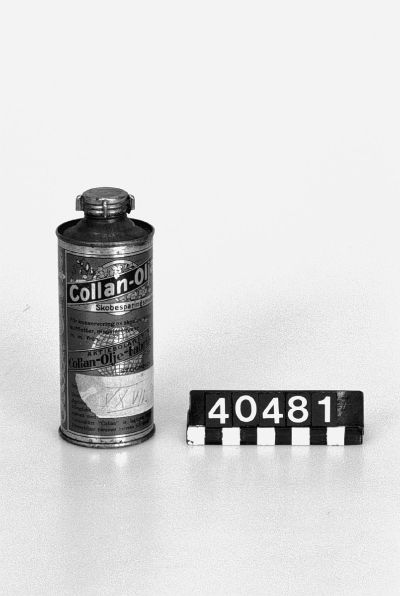 Collan-olja - Tekniska museet / DigitaltMuseum