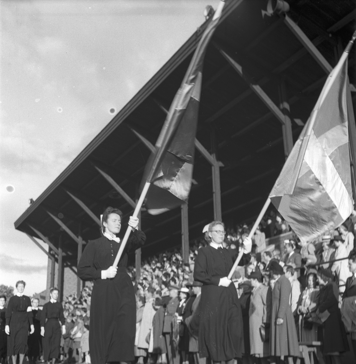 Svenska Flaggans Dag festligheter på Strömvallen. 6 juni 1949 ...