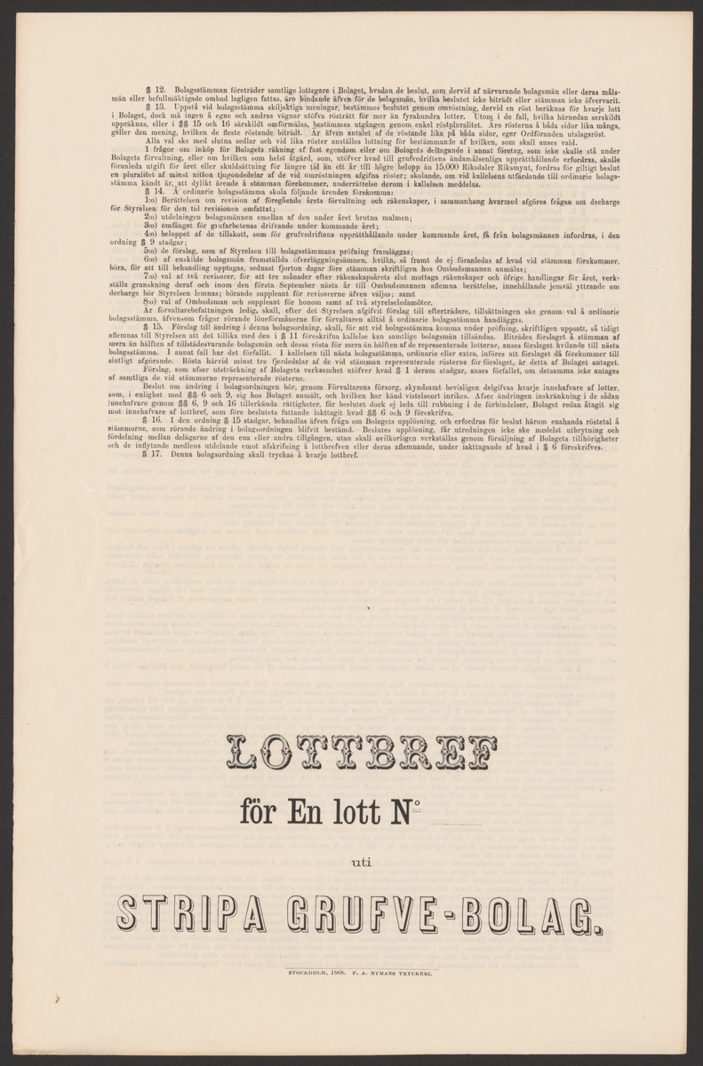 Stripa gruvfält. - Tekniska museet / DigitaltMuseum