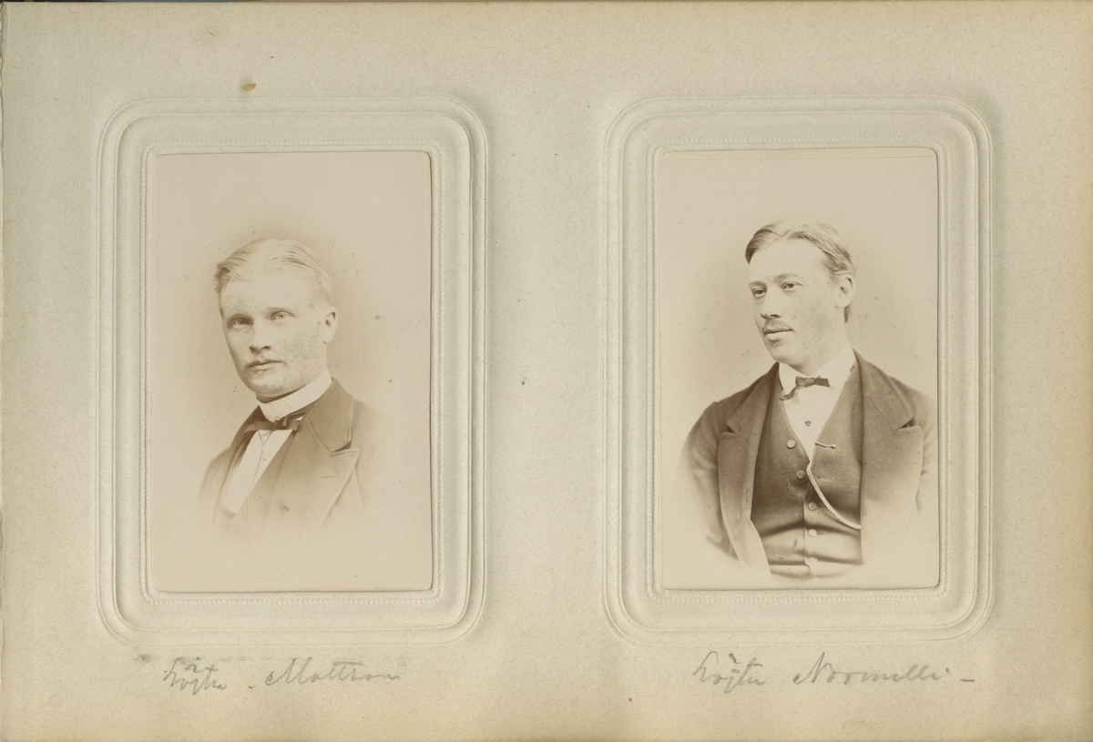 Porträtt av löjtnant Axel Oscar Efraim Mattson. - Armémuseum ...