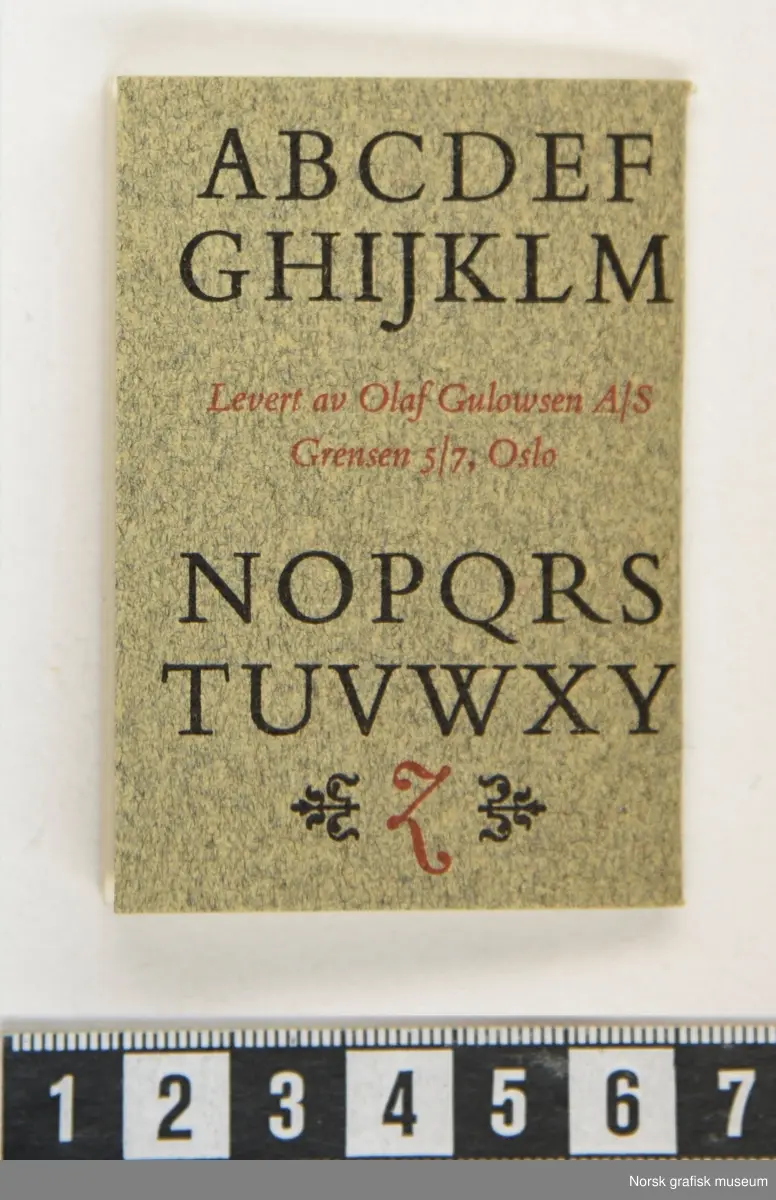 Hefte - Norsk grafisk museum / DigitaltMuseum