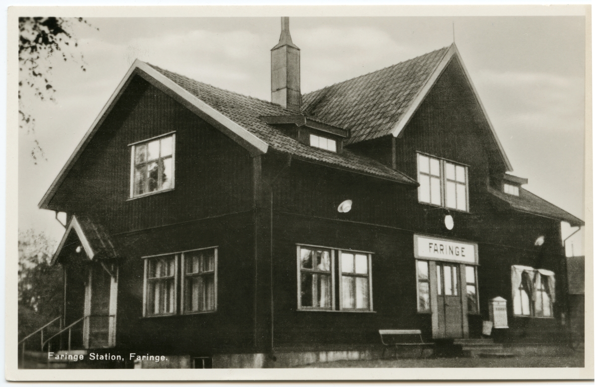 Faringe Station. - Järnvägsmuseet / DigitaltMuseum